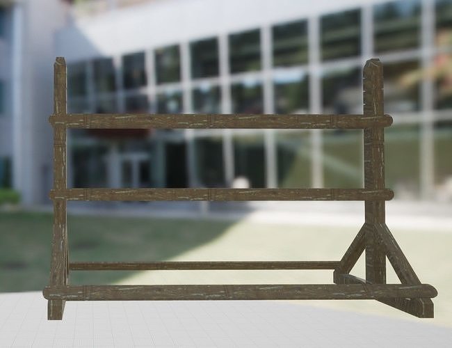 Medieval Weapon Rack 3D model | CGTrader