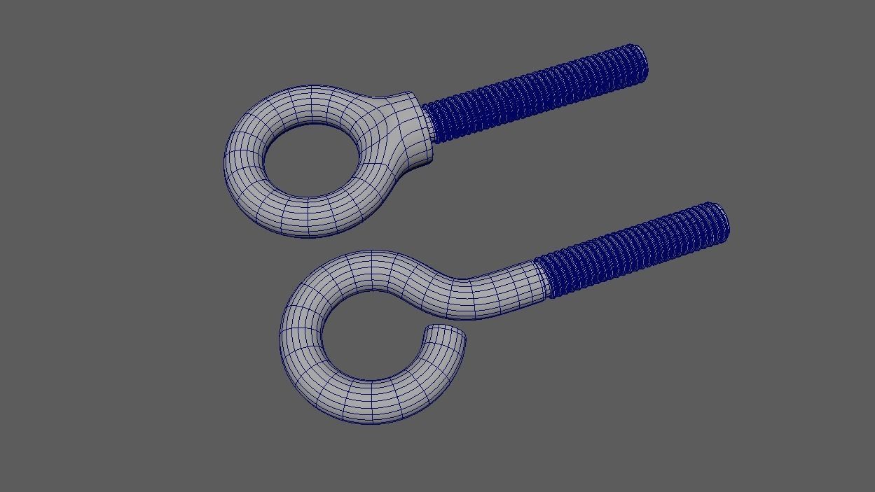 Eye bolts 3D Model 3D model | CGTrader