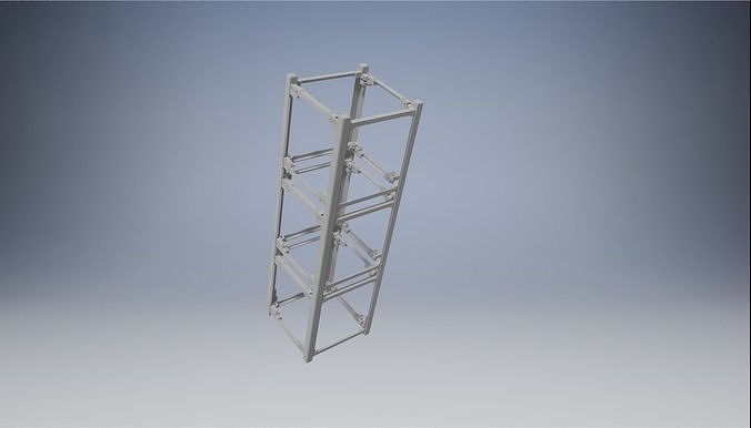 CubeSat 3U frame structure 3D model rigged | CGTrader