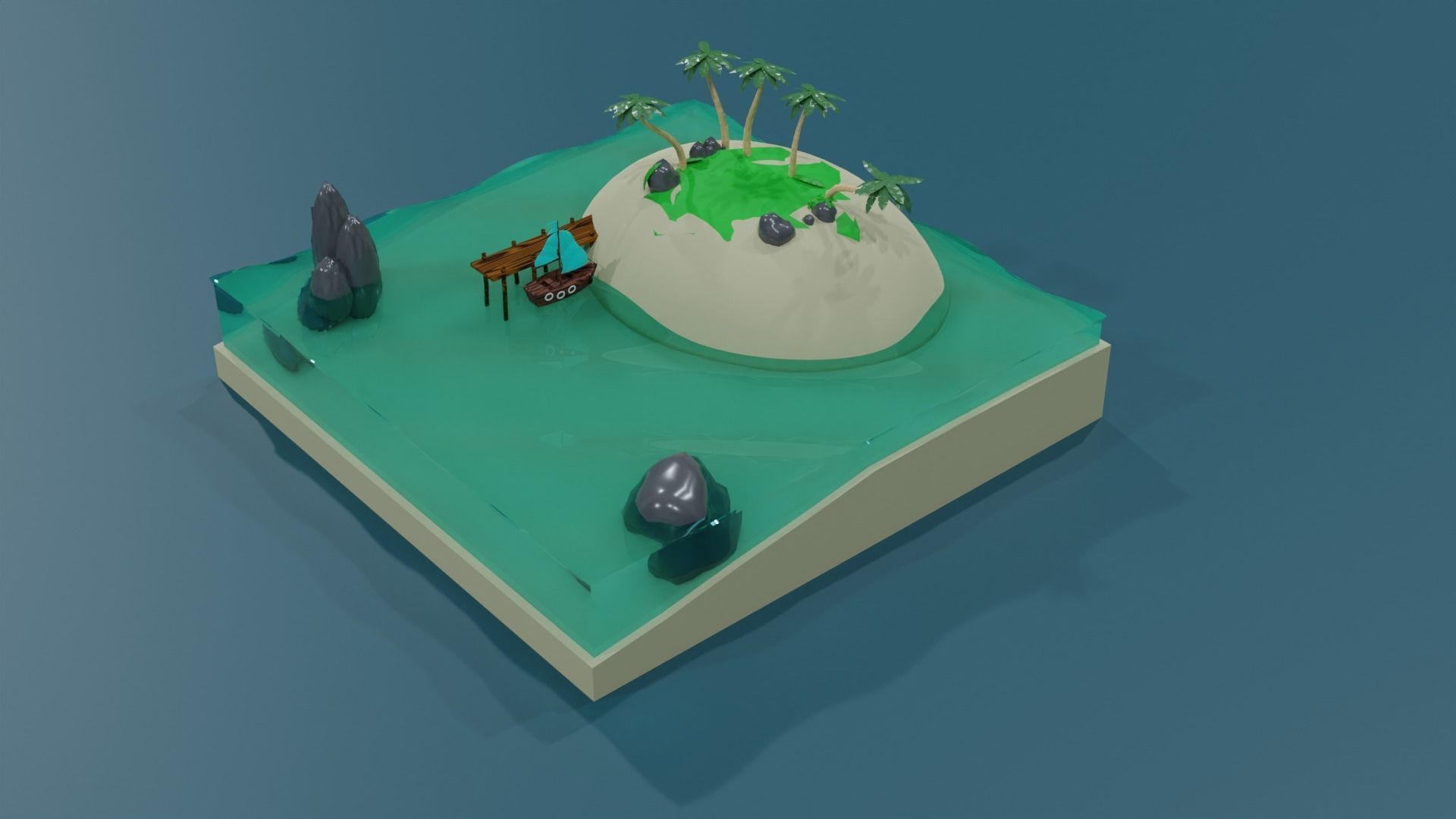 island tropical Texture | CGTrader