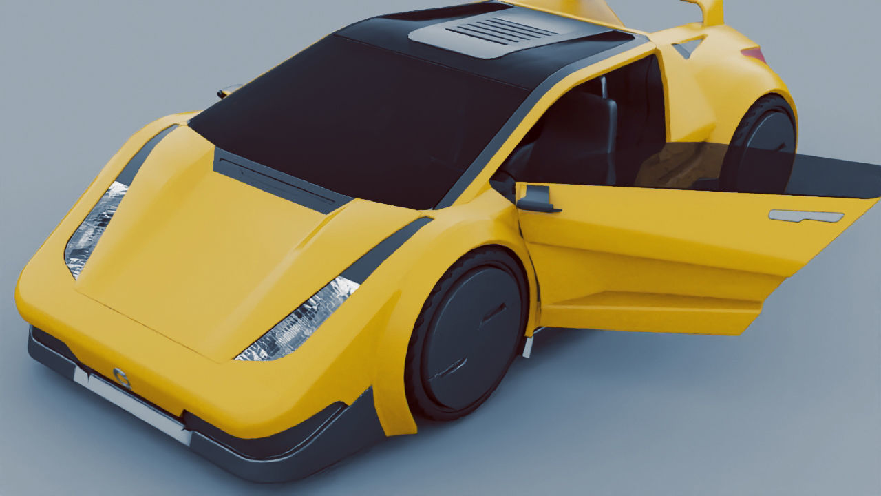 Super car rigged vehicle 3D model rigged | CGTrader
