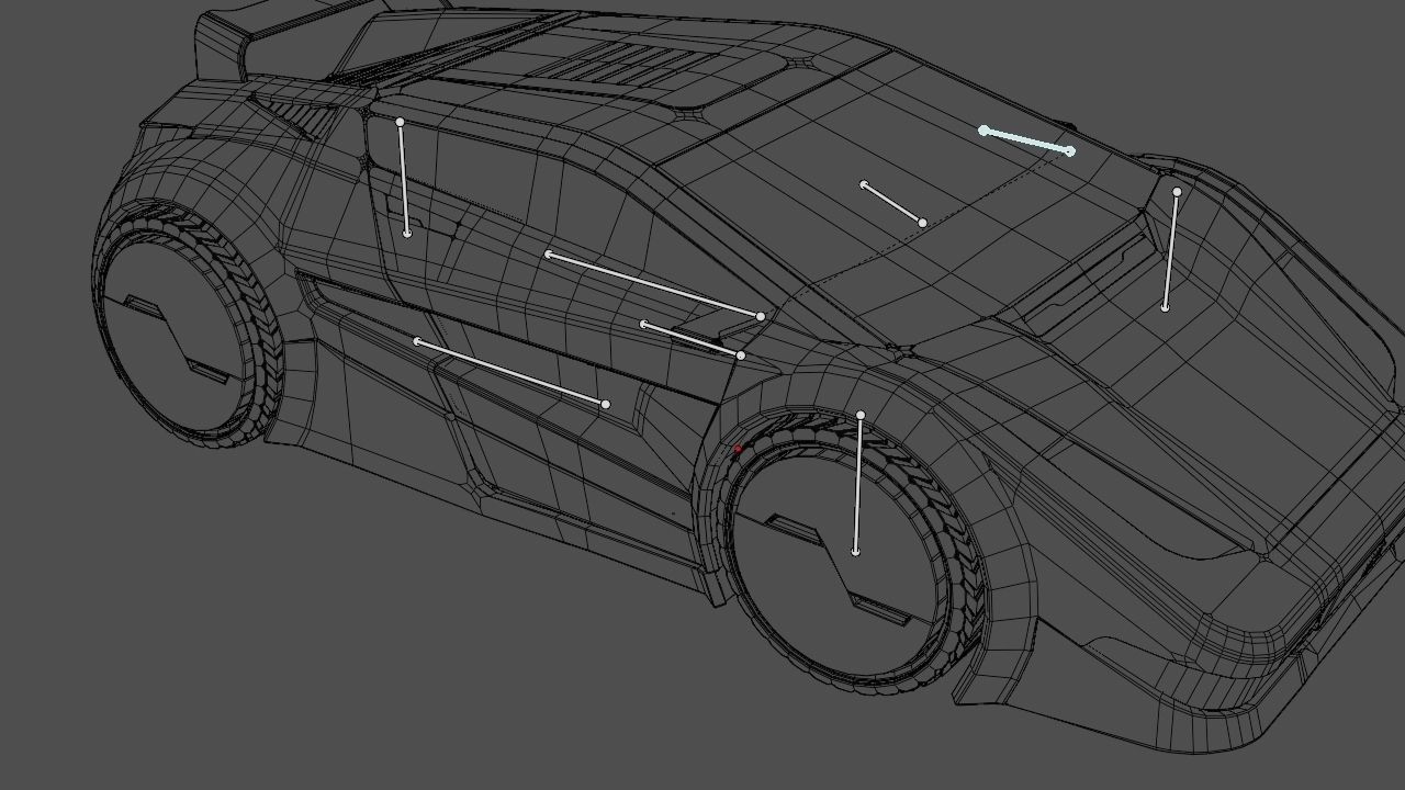 Super car rigged vehicle 3D model rigged | CGTrader