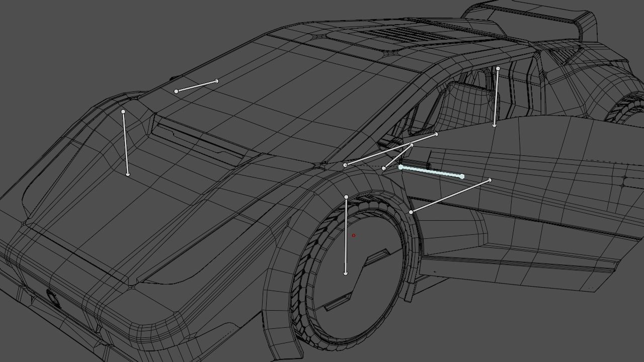 Super car rigged vehicle 3D model rigged | CGTrader