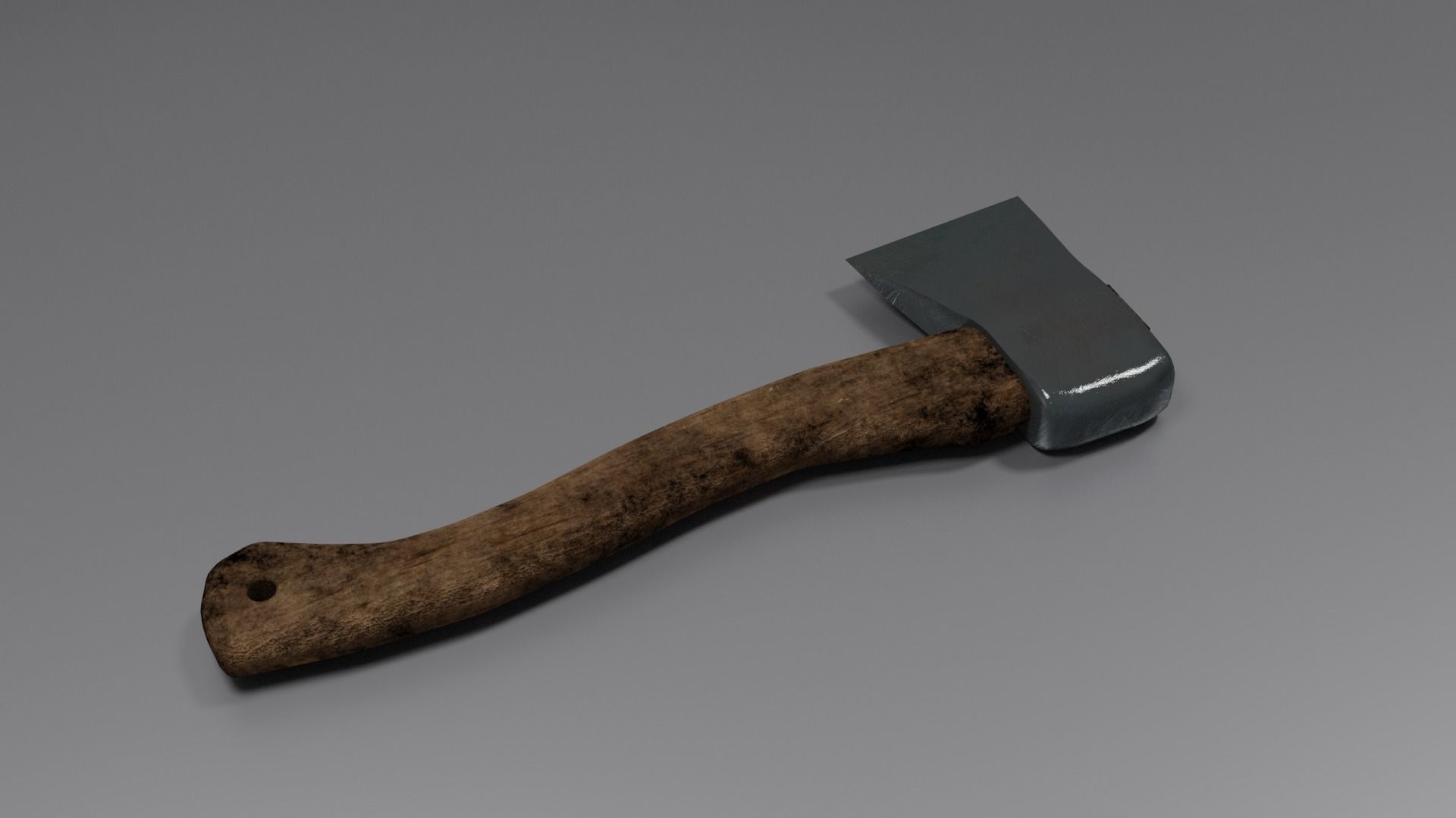 Simple Hatchet with Wooden Handle free 3D model | CGTrader