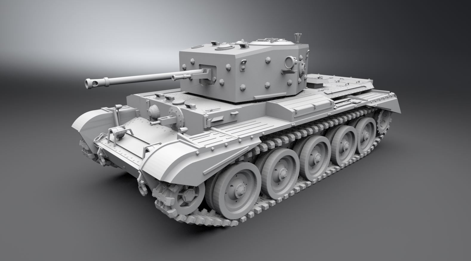 Cromwell Tank Scale model 3D model 3D printable | CGTrader