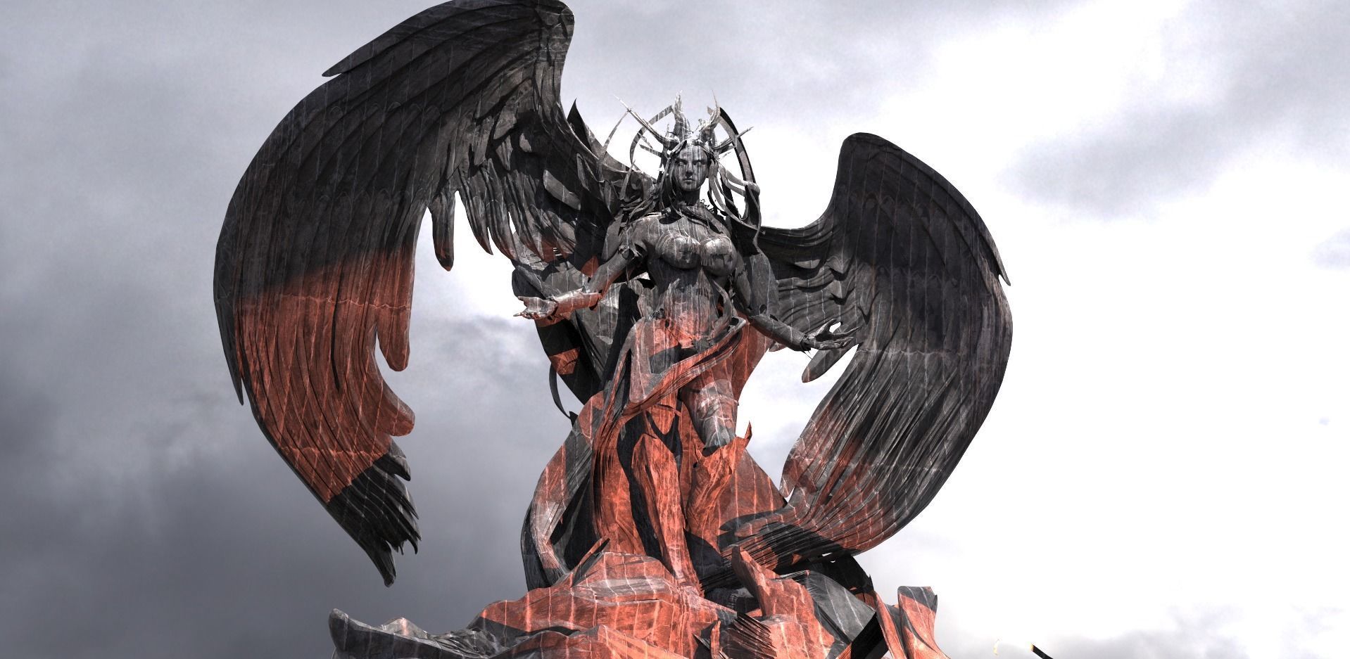 Guardian Angel Queen 3D model | CGTrader