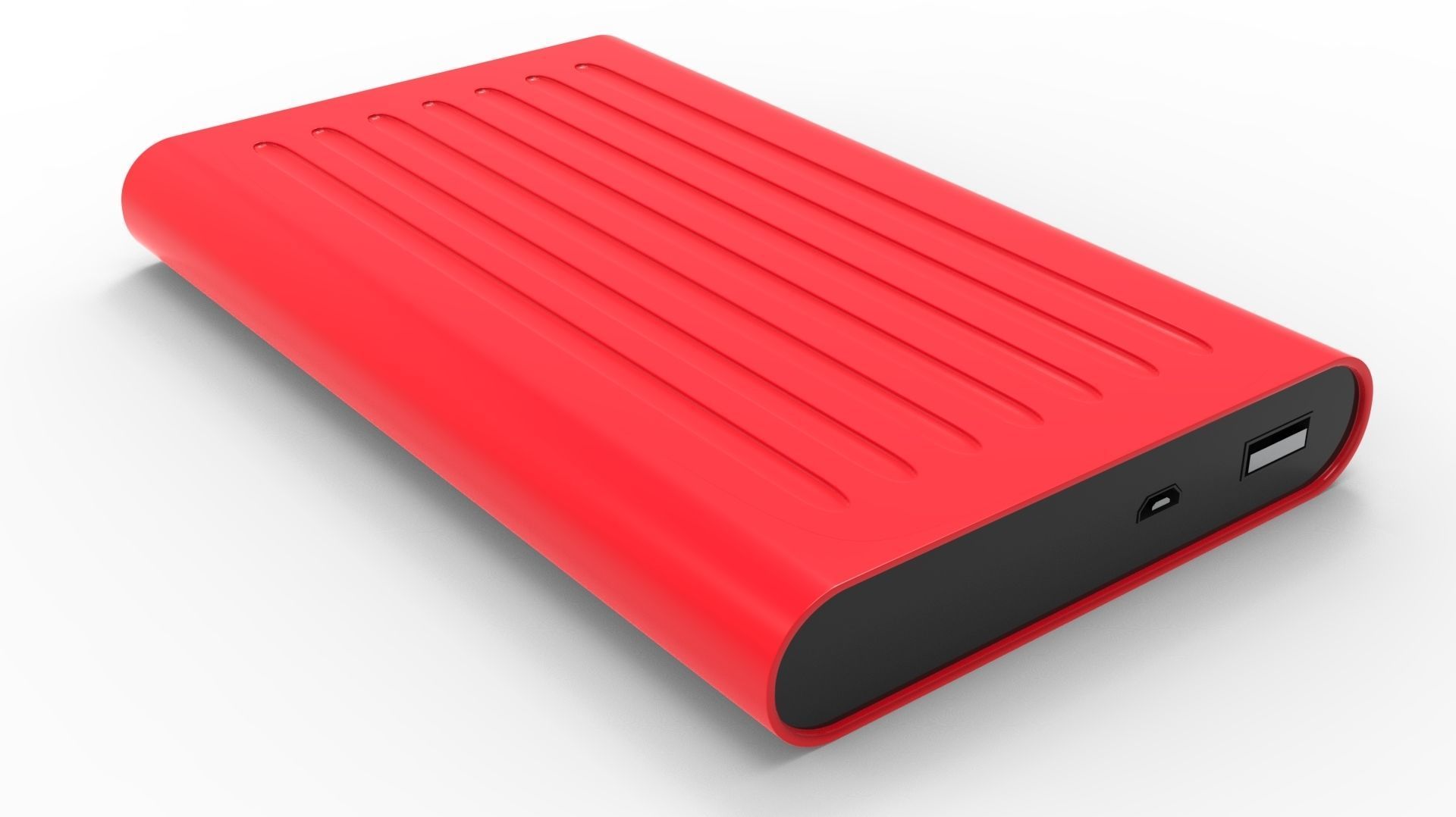 POWER BANK 03 RED 3D model | CGTrader
