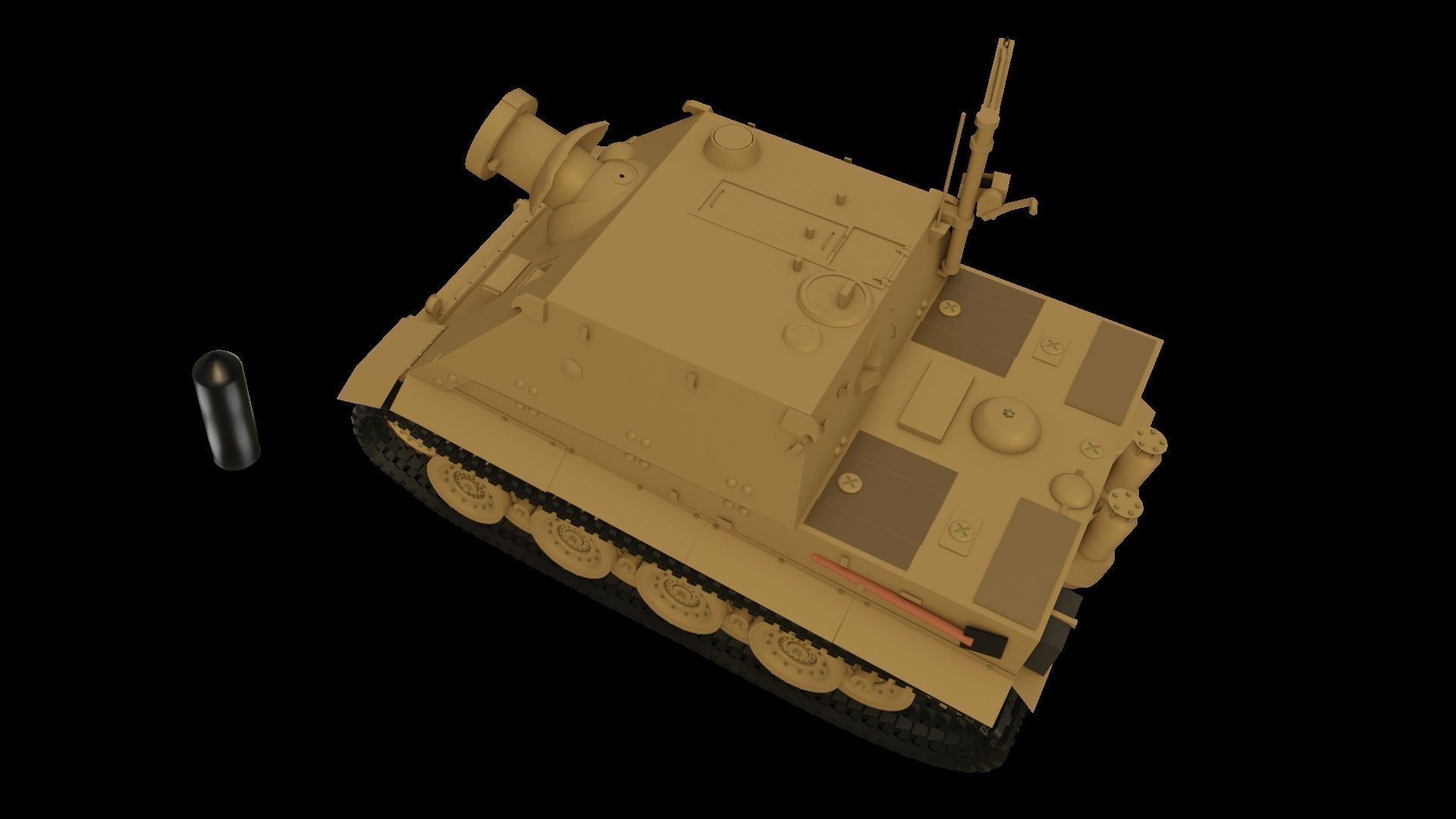 SturmTiger German self-propelled artillery of WW2 free 3D model | CGTrader