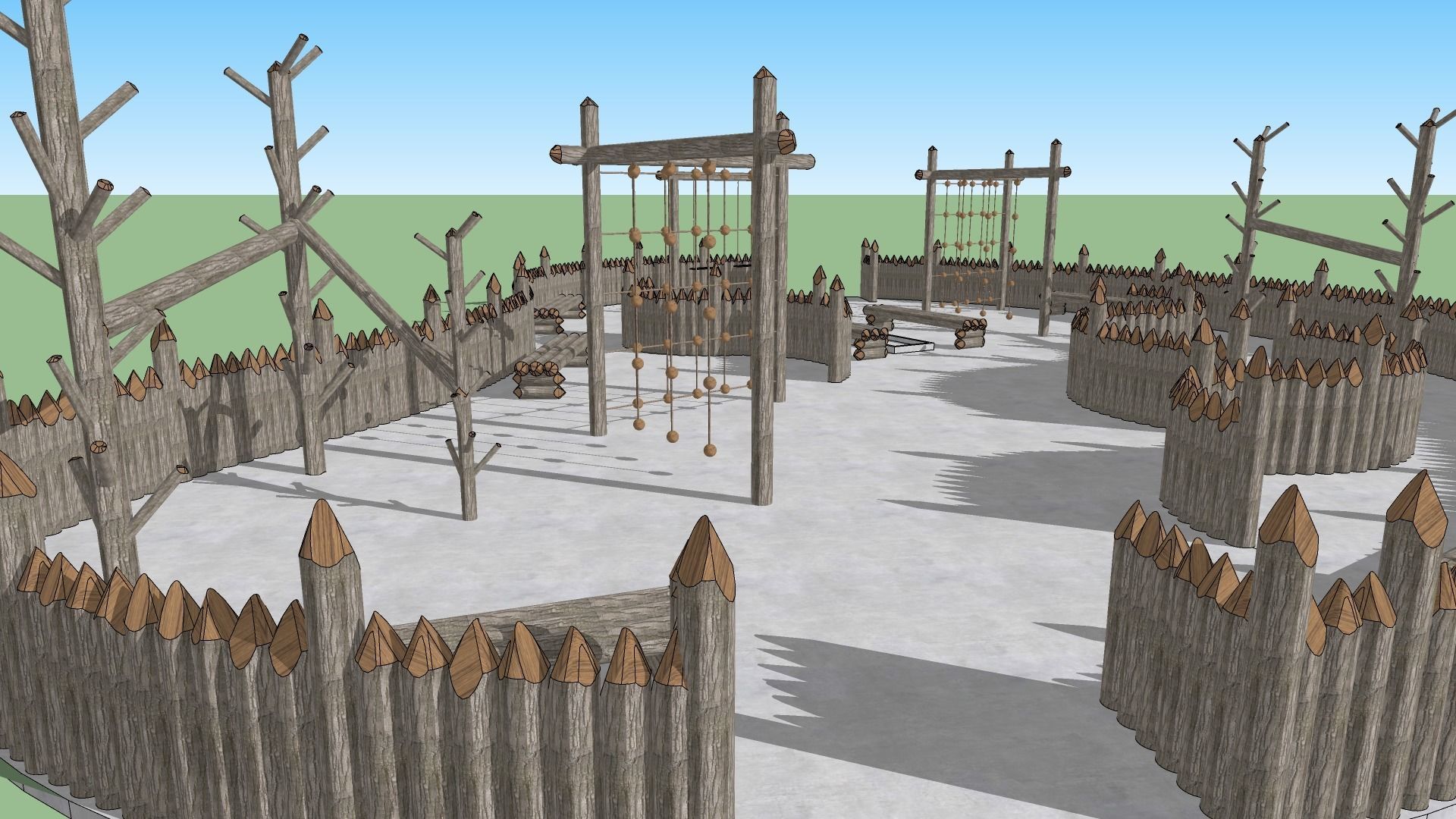 3D model Landscape Playground VR / AR / low-poly | CGTrader