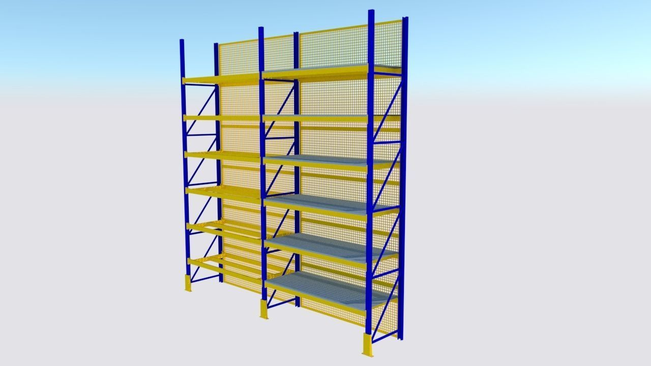 heavy duty racking system 3D model | CGTrader
