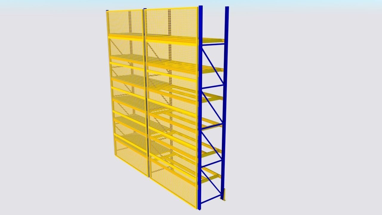 heavy duty racking system 3D model | CGTrader