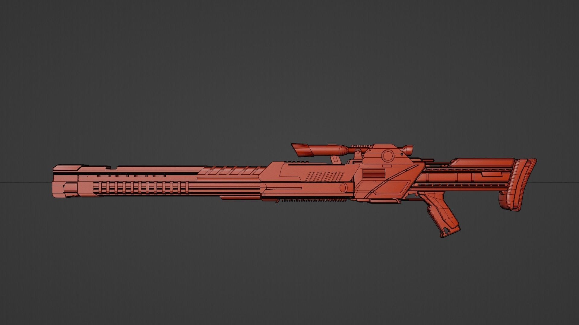 3D model Sci - Fi Cyber Sniper VR / AR / low-poly | CGTrader