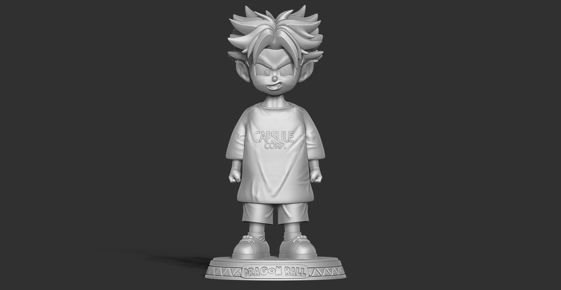 Kid Trunks - Dragon Ball 3D model 3D printable | CGTrader