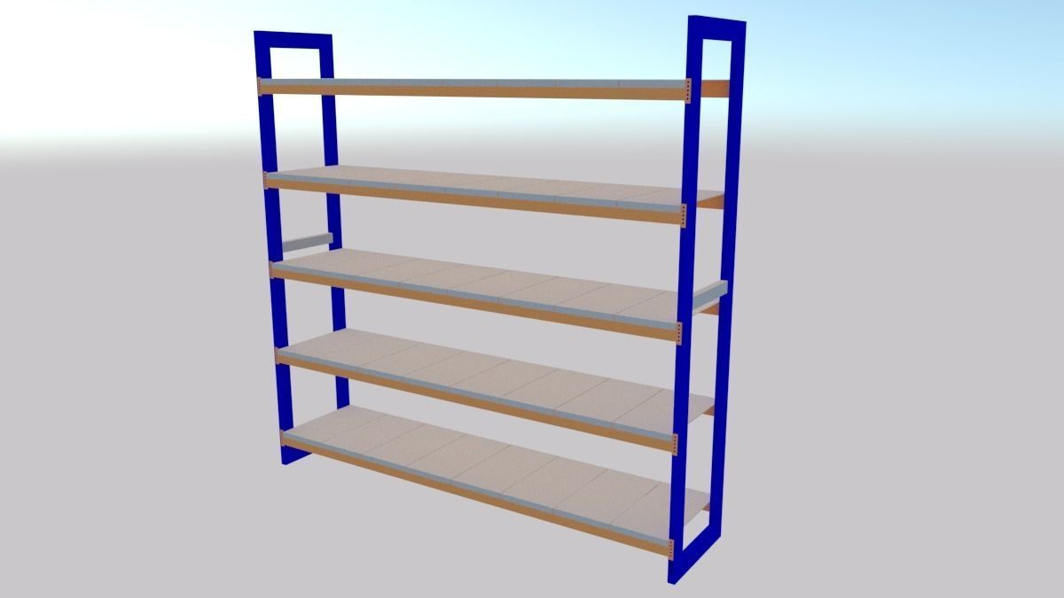 Light duty racking System 3D model | CGTrader