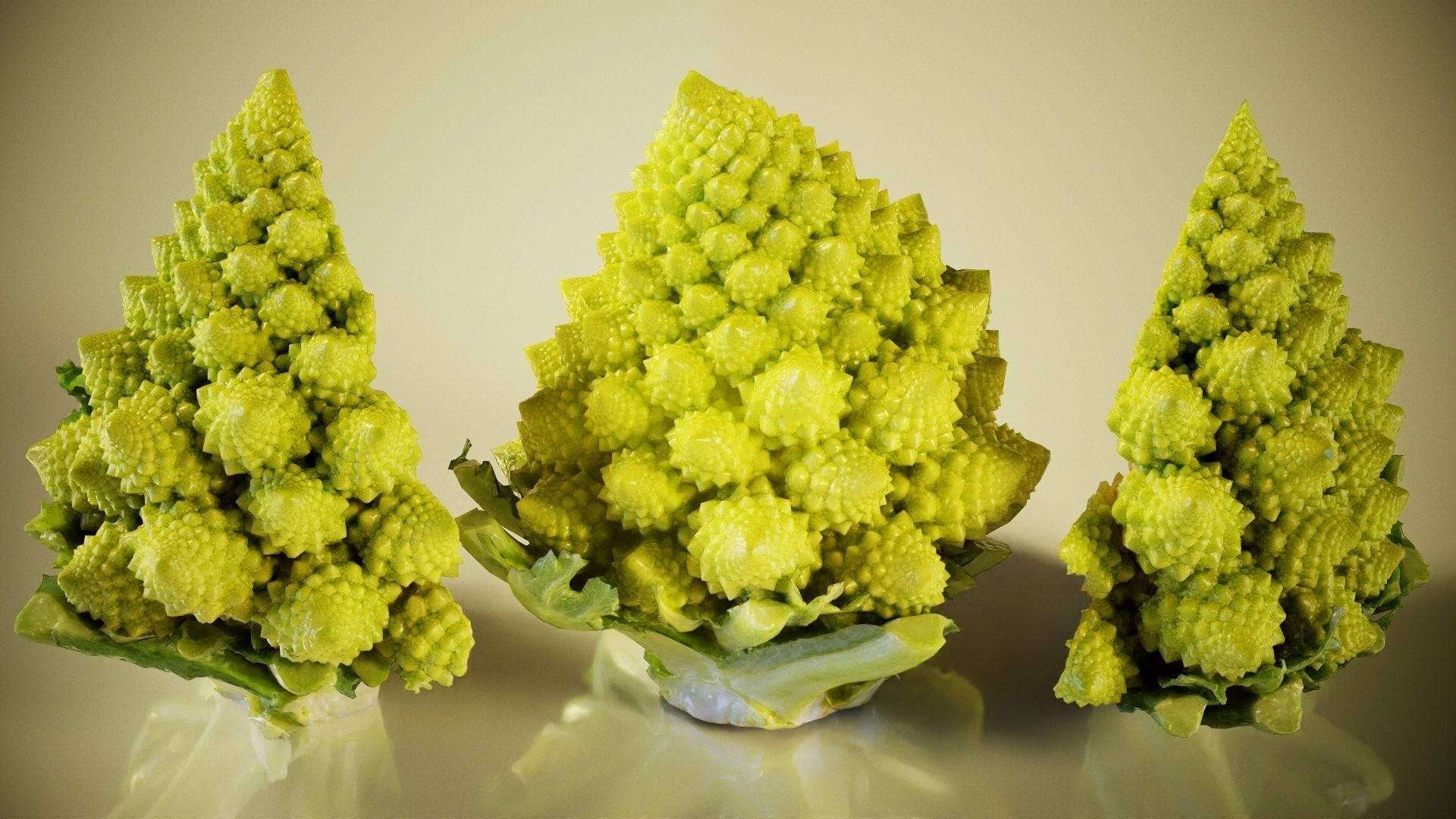 3D model Romanesco Cabbage VR / AR / low-poly | CGTrader