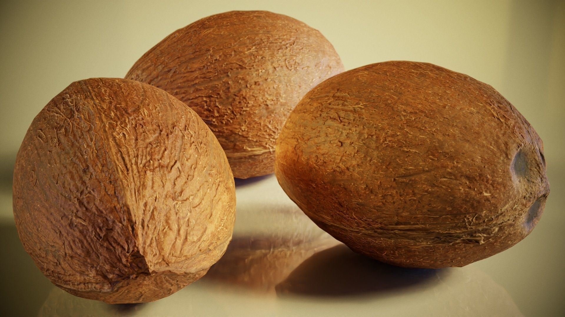 3D model Coconut VR / AR / low-poly | CGTrader
