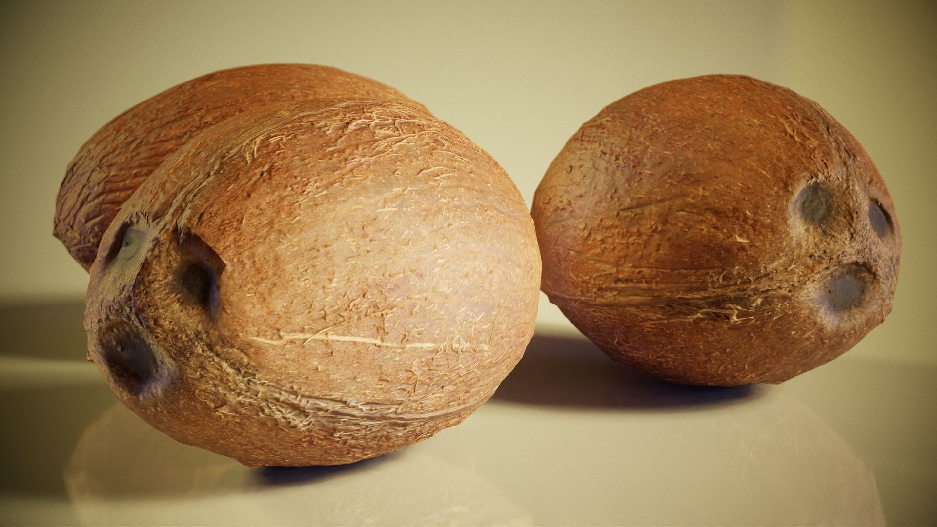 3D model Coconut VR / AR / low-poly | CGTrader