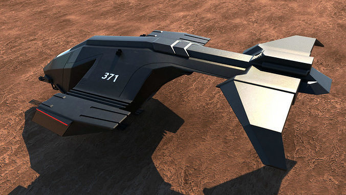 3D model Dropship spacecraft VR / AR / low-poly | CGTrader