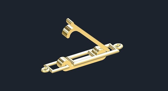 CUSTOM MADE LOCK FOR THE BARCELETS AND NECKLACES 3D model | CGTrader