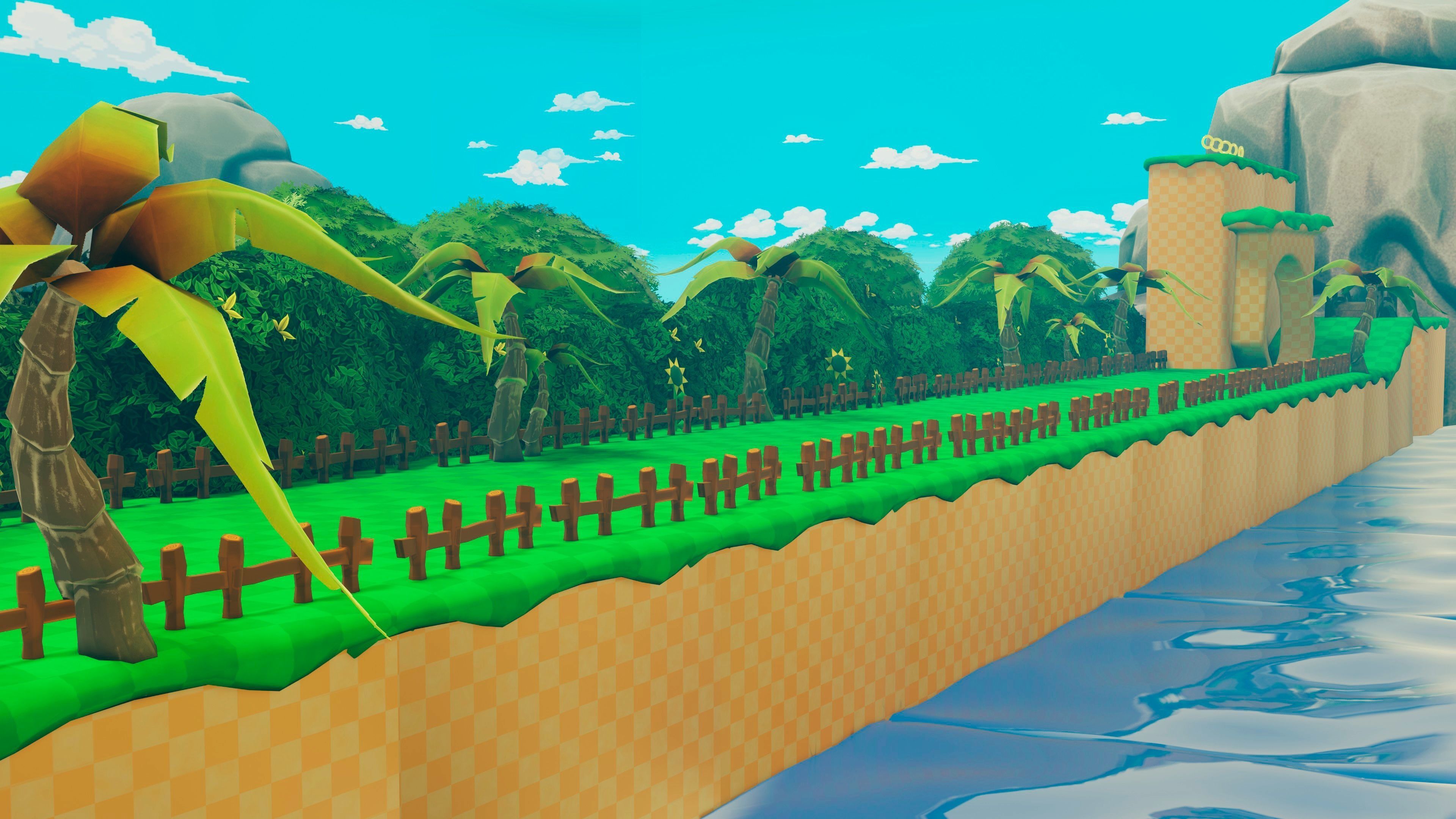 Sonic map 3D model | CGTrader