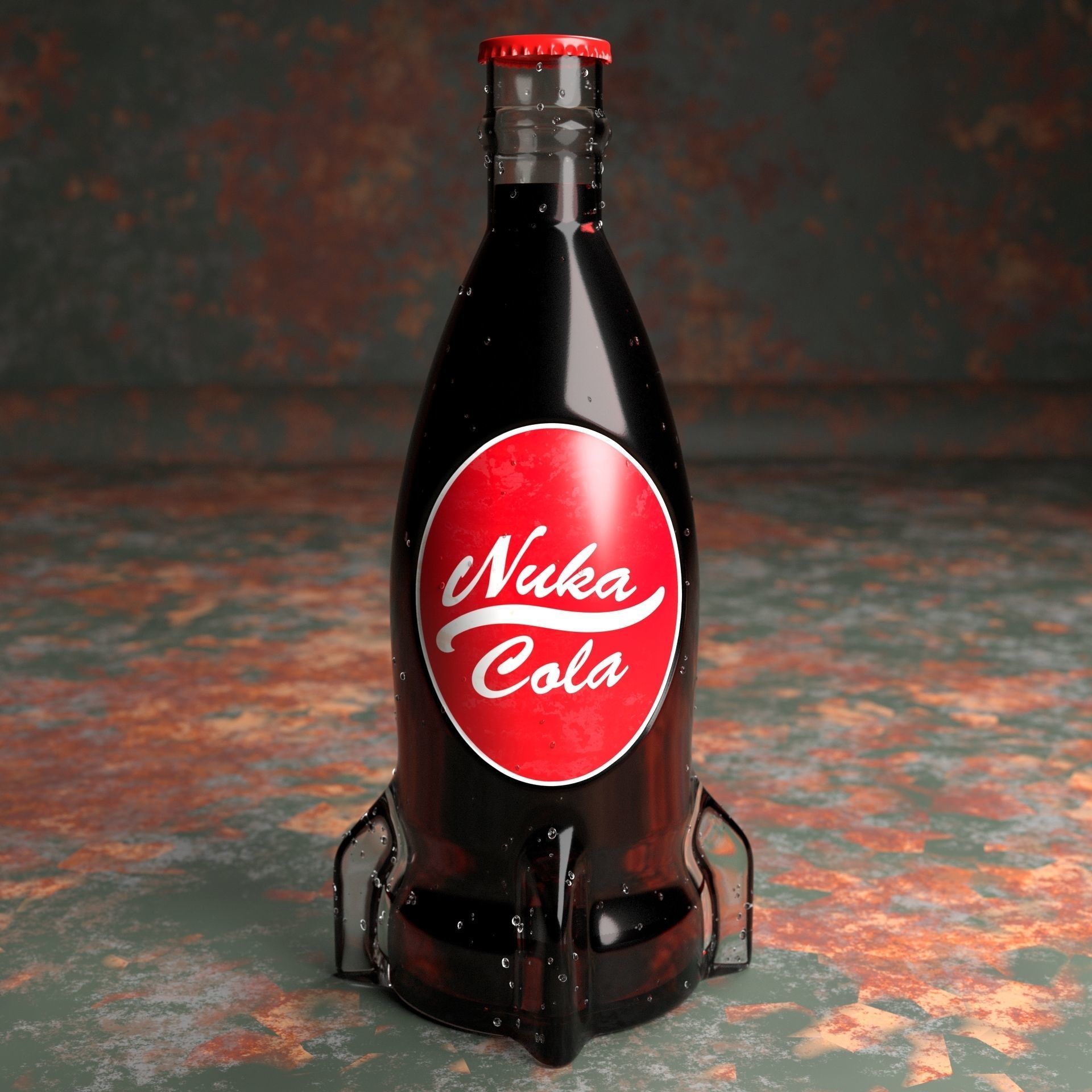 Nuka Cola bottle from Fallout 3D model | CGTrader