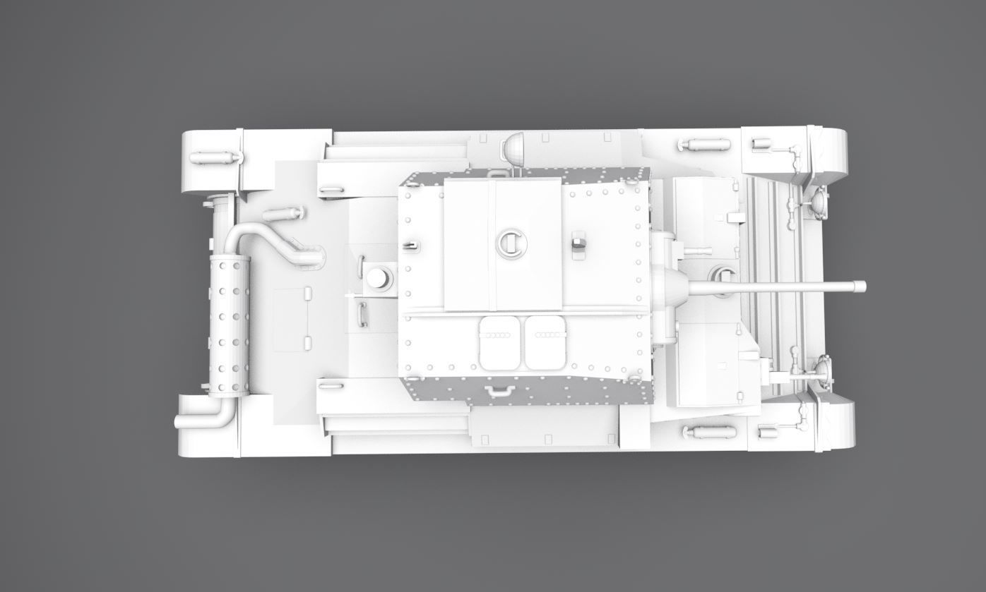 A10 Cruiser Tank scale model 3D model 3D printable | CGTrader