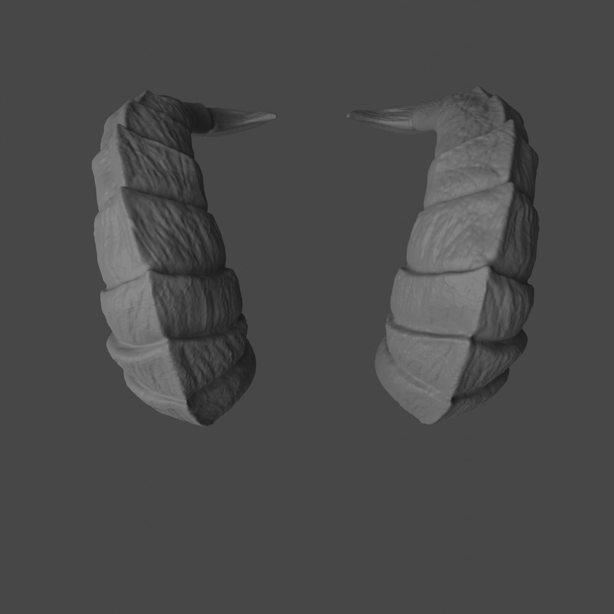 Devil Dragon Horns 3D model 3D printable | CGTrader