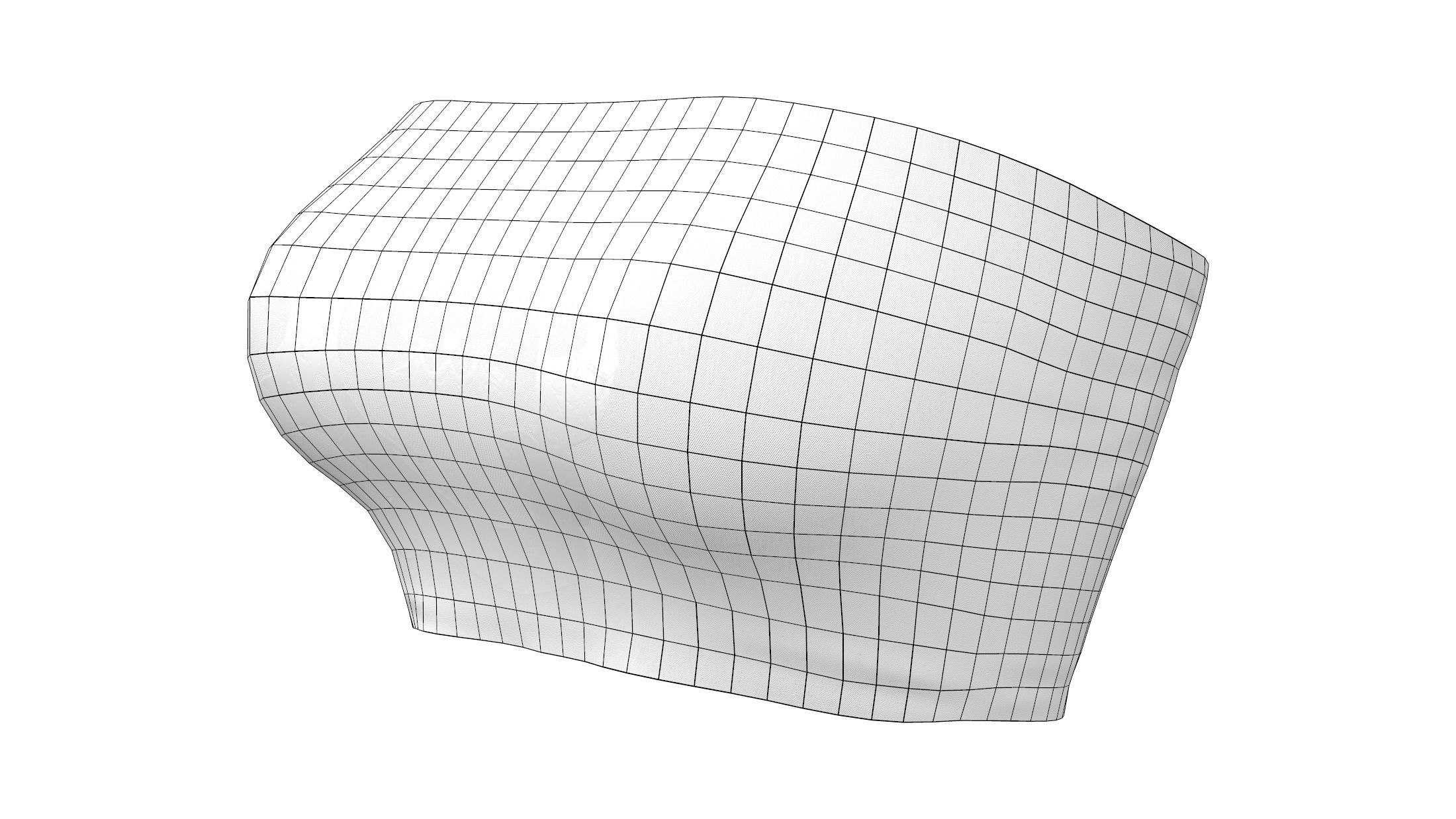 3D model Gold Design Tube Top VR / AR / low-poly | CGTrader