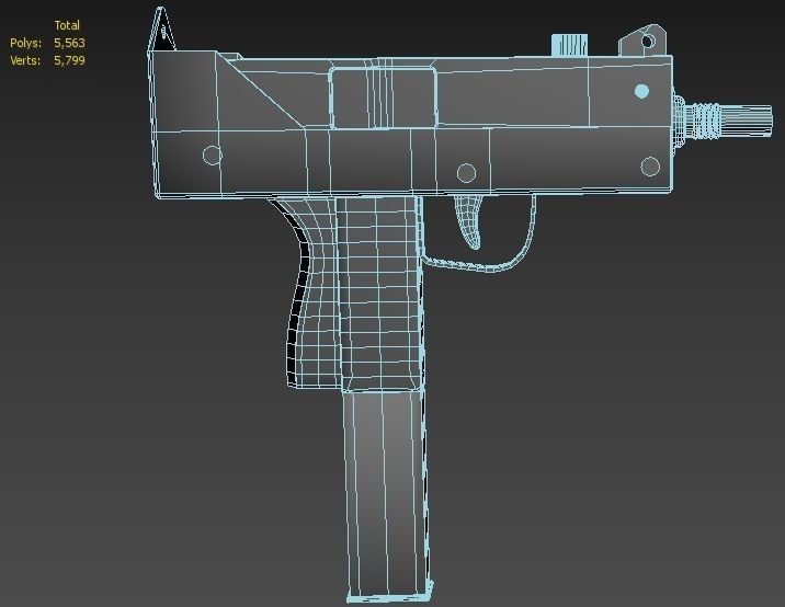 Ingram Mac Gun 3D model | CGTrader