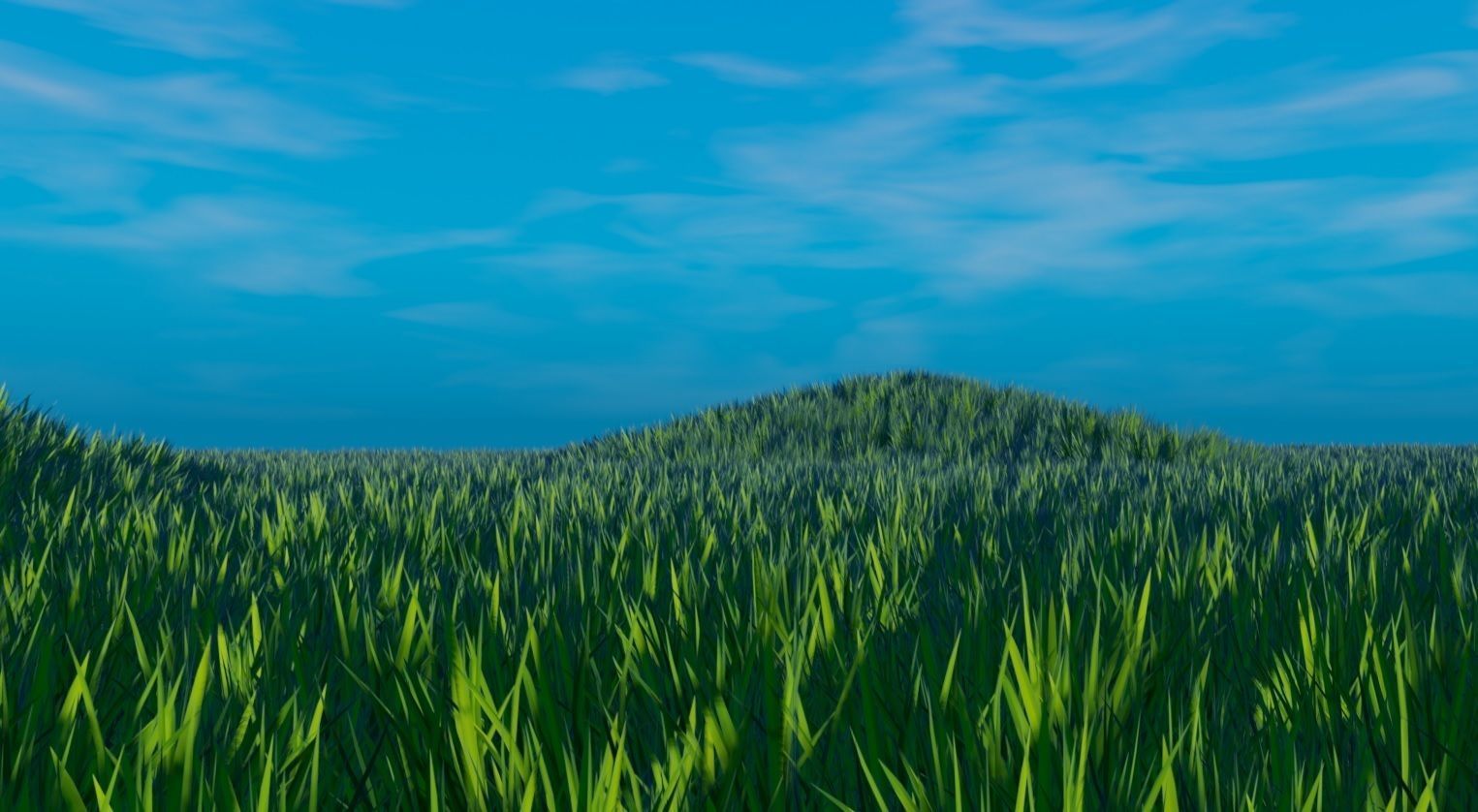 3D model Game Engine Grass VR / AR / low-poly | CGTrader