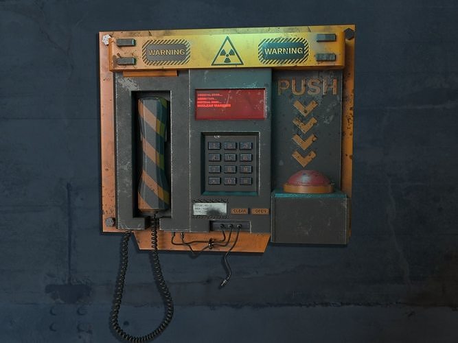3D model Nuclear phone VR / AR / low-poly | CGTrader