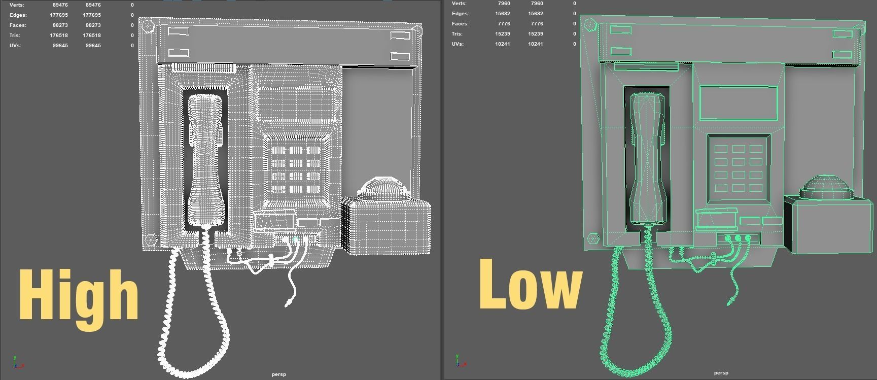 3D model Nuclear phone VR / AR / low-poly | CGTrader