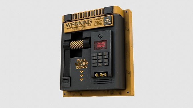 3D model Sci-Fi Lock Door Lever VR / AR / low-poly | CGTrader