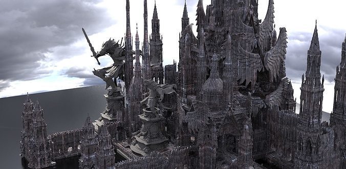 Lycan Werewolf Arch City 3 Kitbash 3D model | CGTrader