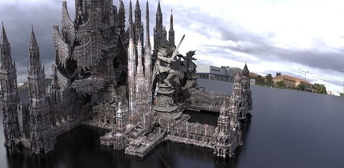 Lycan Werewolf Arch City 3 Kitbash 2 3D model | CGTrader