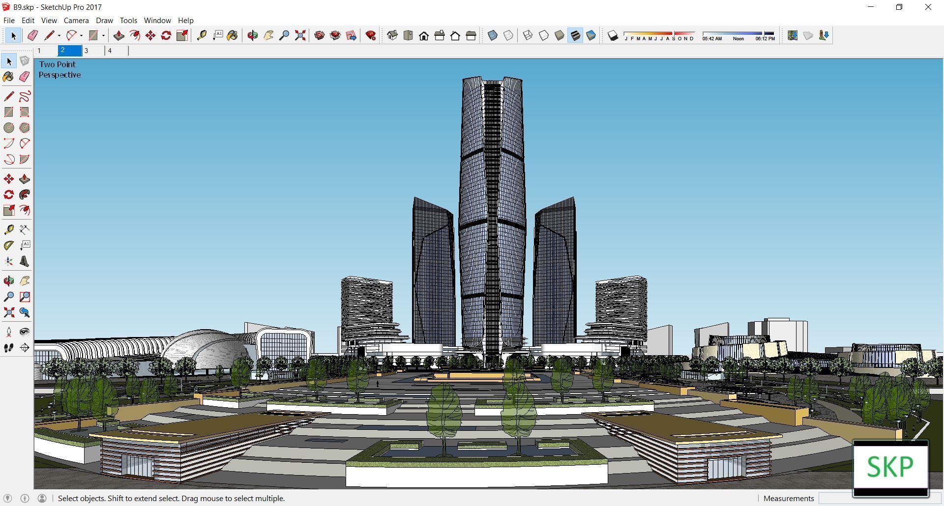 Sketchup Complex B9 3D model | CGTrader