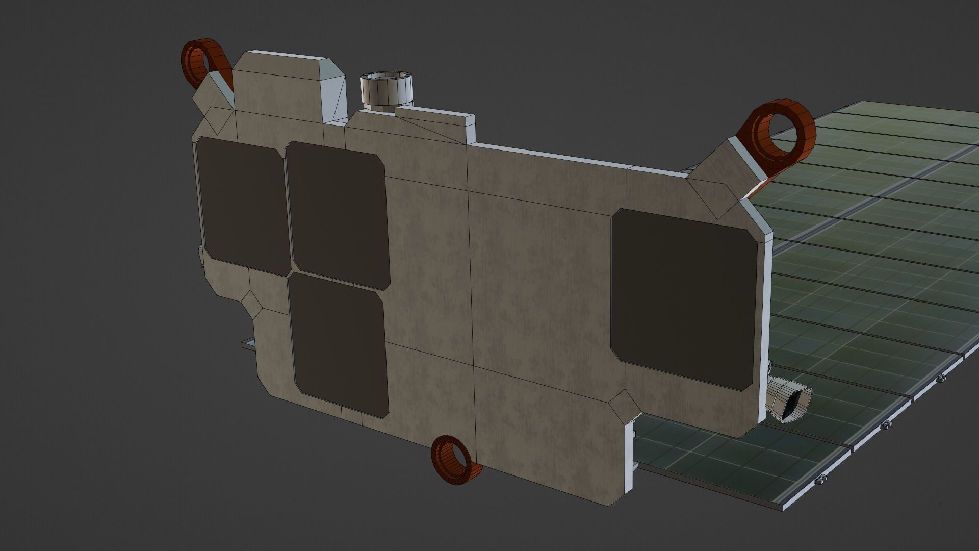 SpaceX Starlink Satellite free VR / AR / low-poly 3D model animated ...