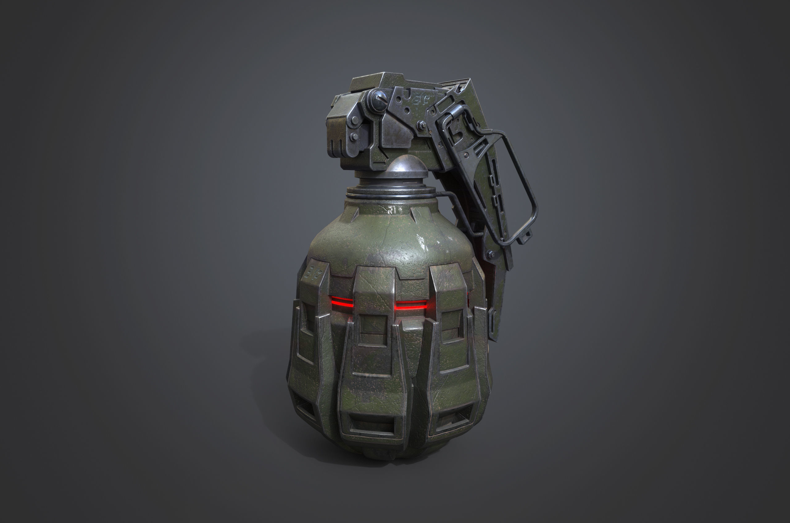 3D model Sci-Fi grenade Transformers Decepticon VR / AR / low-poly ...