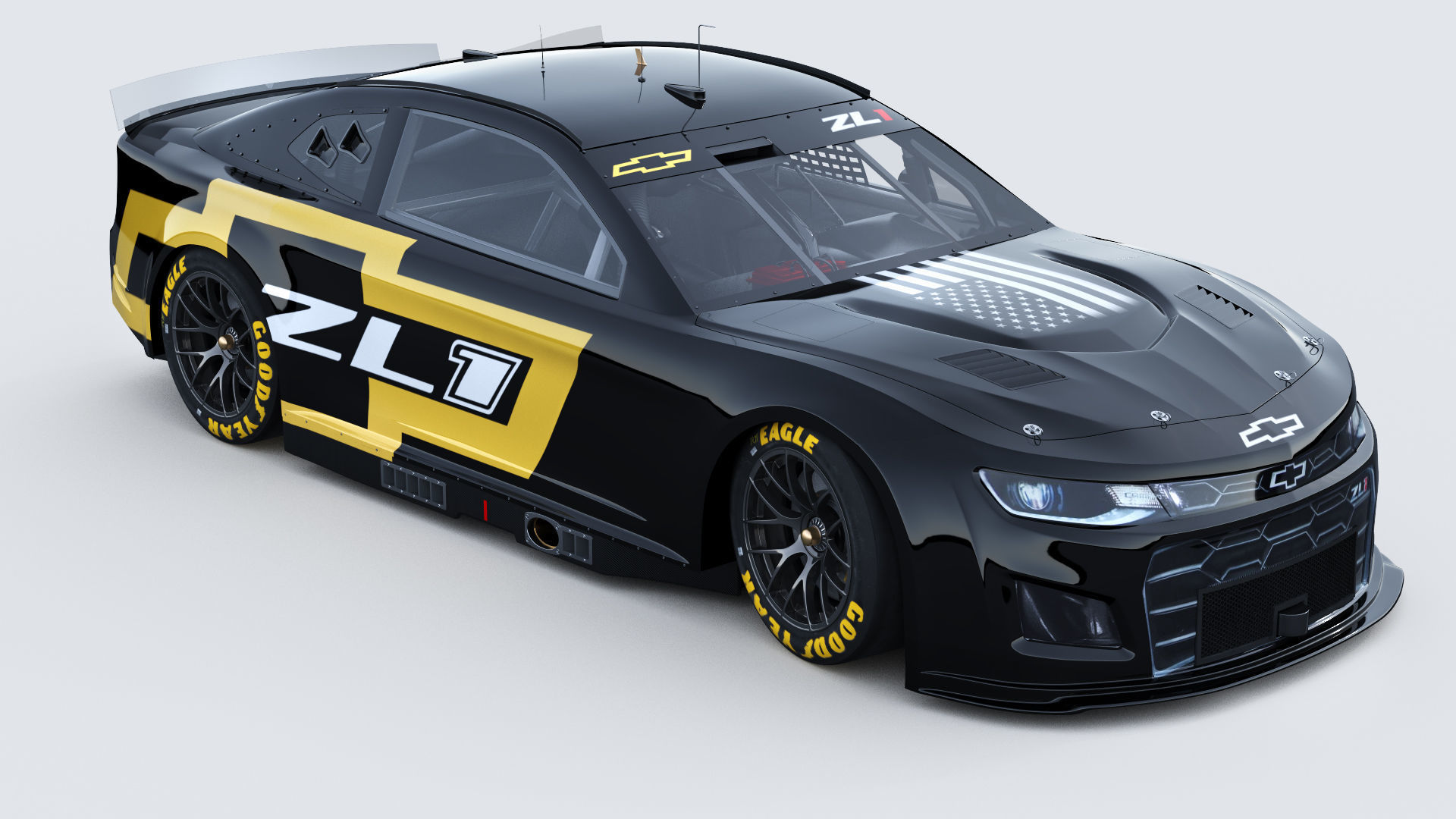 Chevrolet Camaro Nascar NextGen 2022 Template Update 3D model | CGTrader