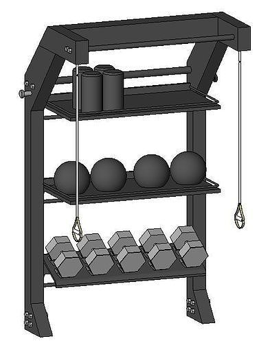 TRX SINGLE BAY REVIT FAMILY 3D model | CGTrader