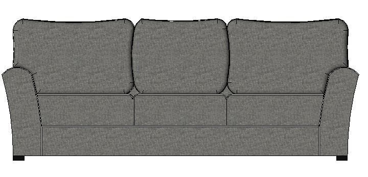 Realistic Sofa Revit Family 3D model | CGTrader