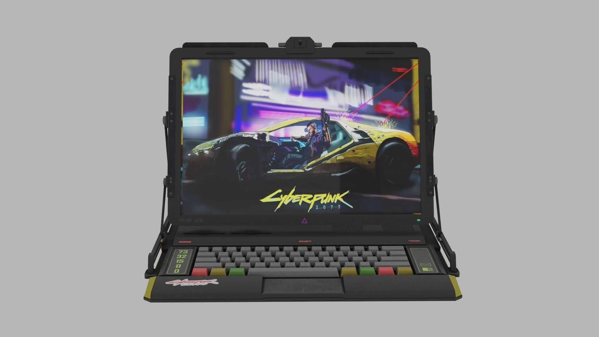 3D model Cyberpunk Laptop VR / AR / low-poly | CGTrader