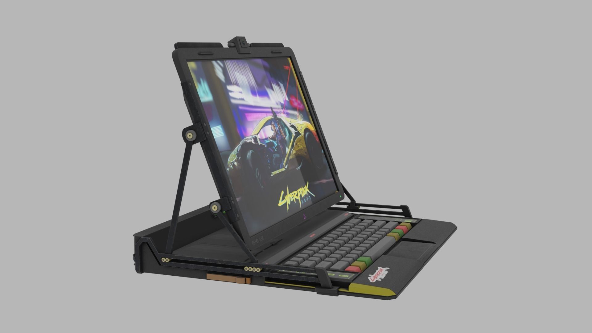 3D model Cyberpunk Laptop VR / AR / low-poly | CGTrader