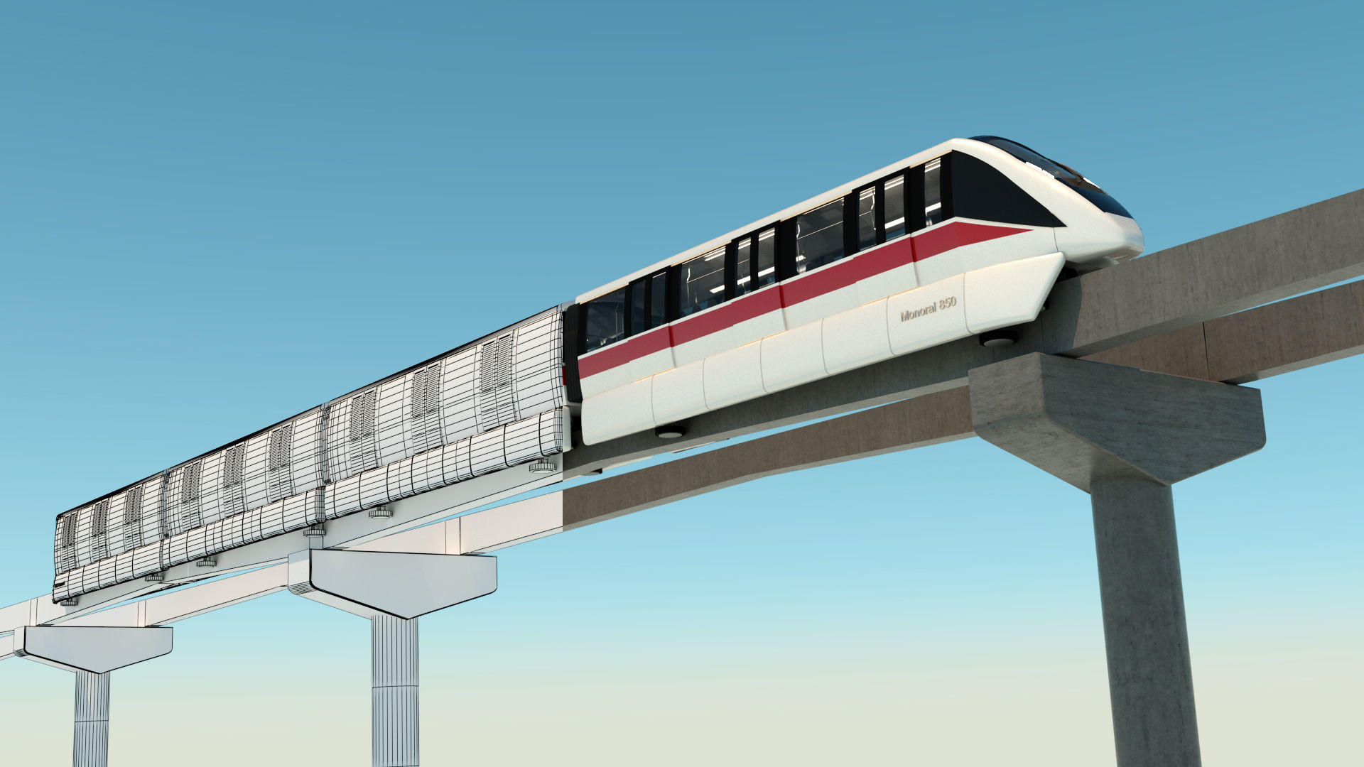 MONORAIL 3D model | CGTrader