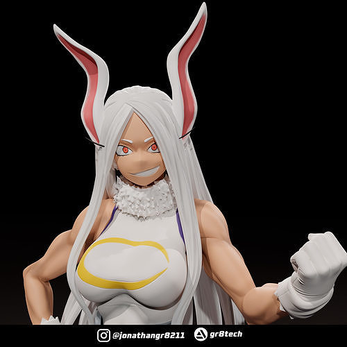 Mirko - My Hero Academia 3D model 3D printable | CGTrader
