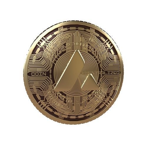Avalanche Coin v7 002 3D model | CGTrader