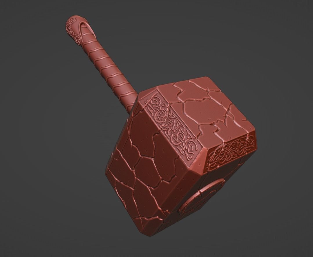 New Mjolnir 3D model 3D printable | CGTrader