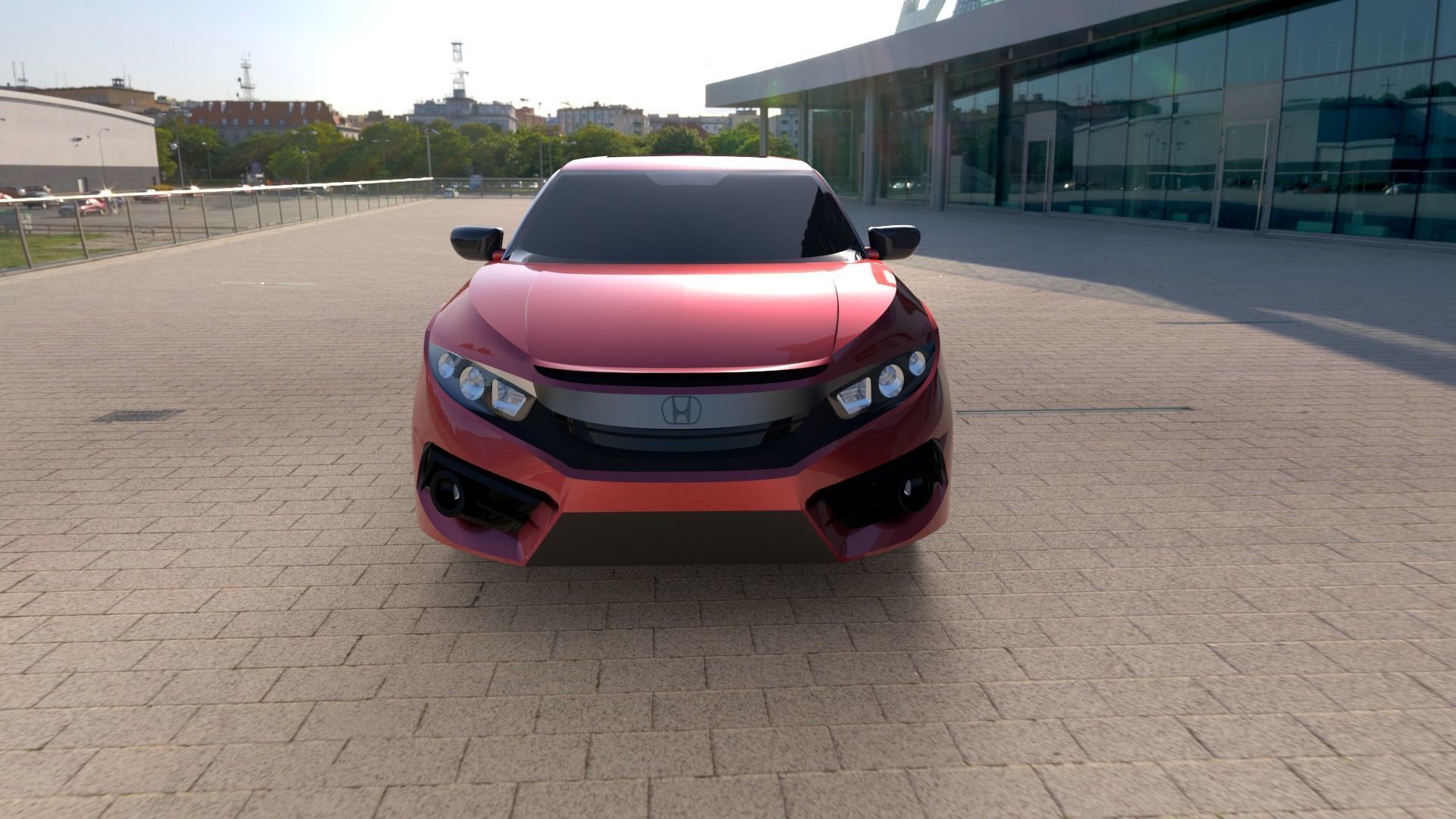3D model Honda civic 3d print model VR / AR / low-poly | CGTrader