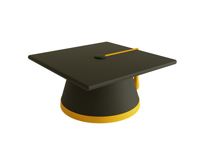 Academic Cap 3D model | CGTrader