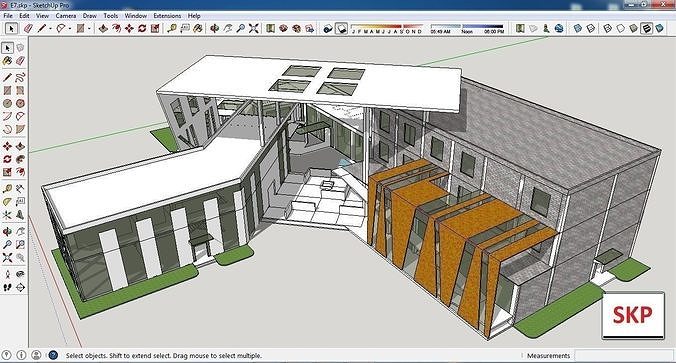 Sketchup Cultral Center E7 3D model | CGTrader